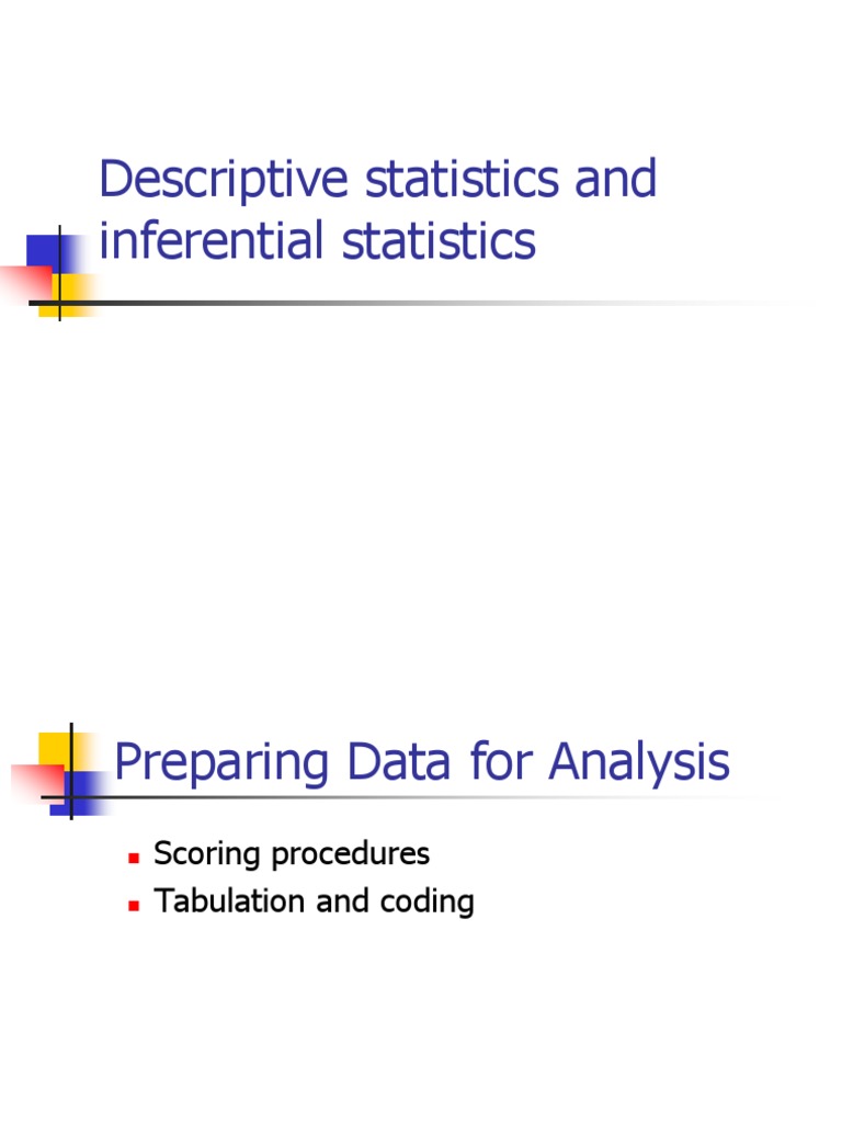 Descriptive and Inferential Statistics Part 1 2013 2014 | PDF ...