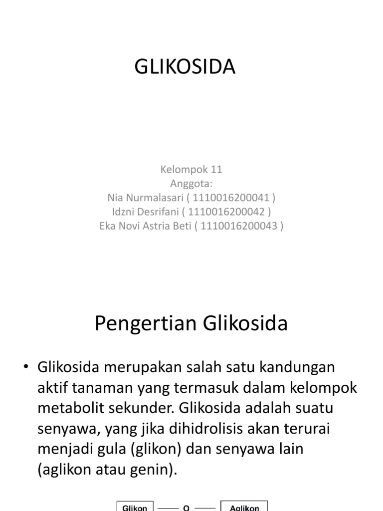 GLIKOSIDA | PDF