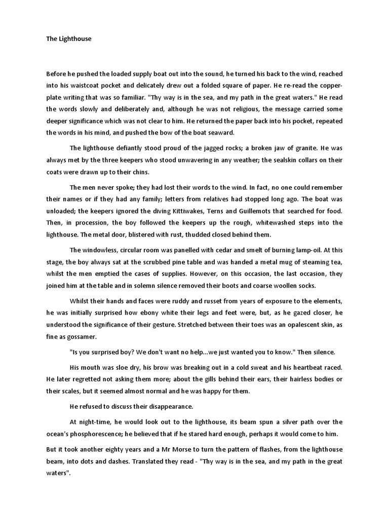 The Lighthouse | PDF | Nature