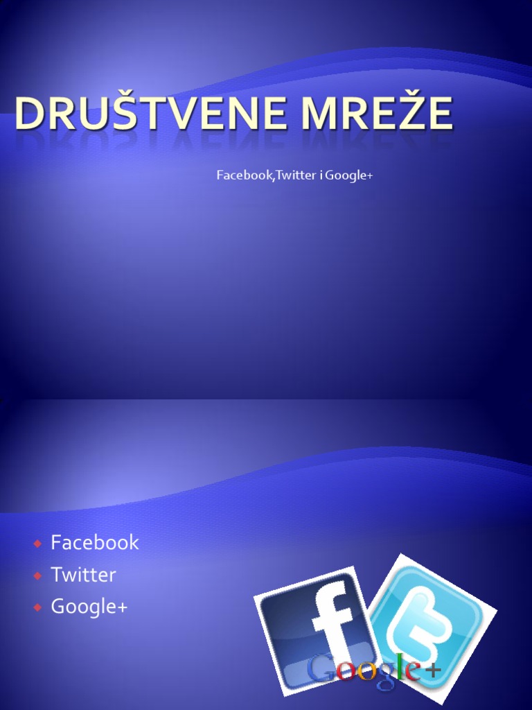 Drustvene Mreze | PDF