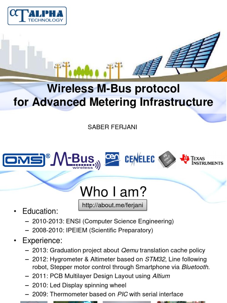Wireless M-Bus Protocol For Advanced Metering Infrastructure | PDF | Smart Grid | Electrical Grid