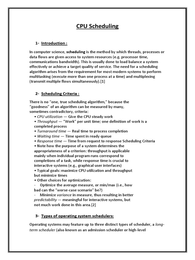 Cpu Scheduling Pdf Scheduling Computing Concurrent Computing 2739