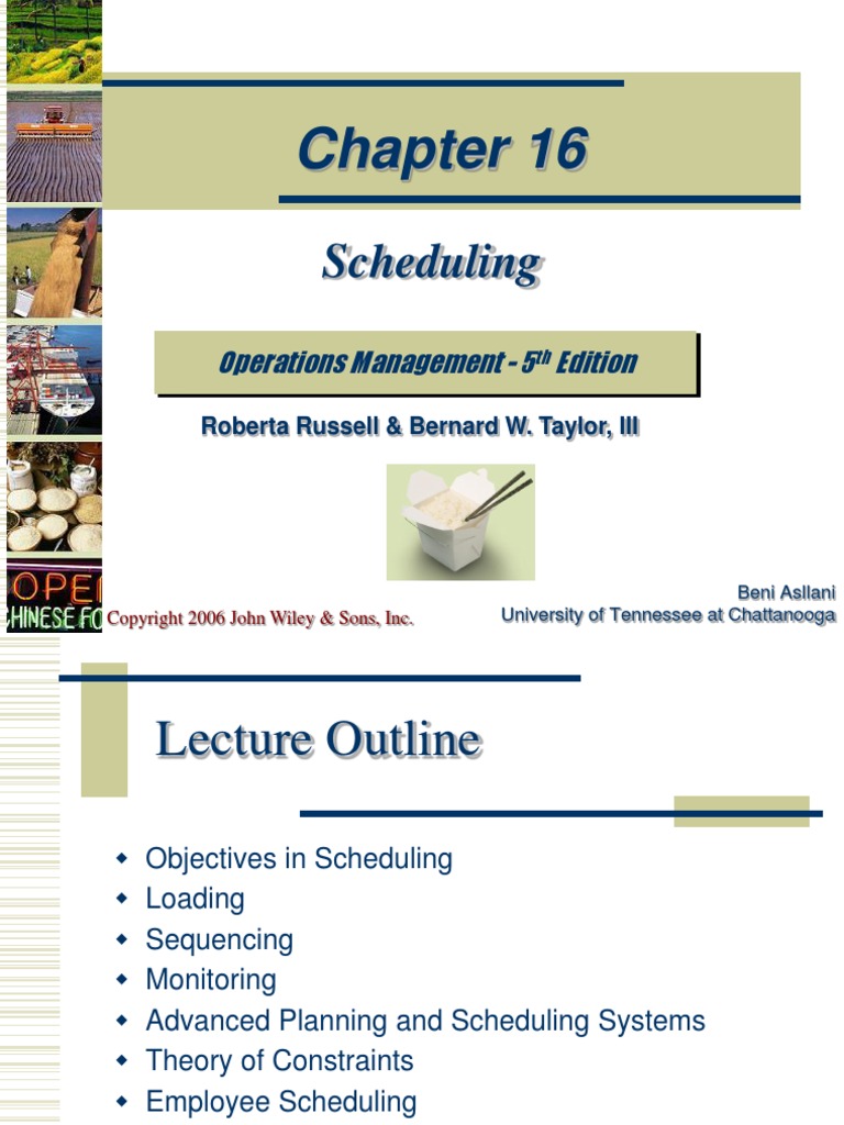 Scheduling | PDF | Scheduling (Production Processes) | Industries