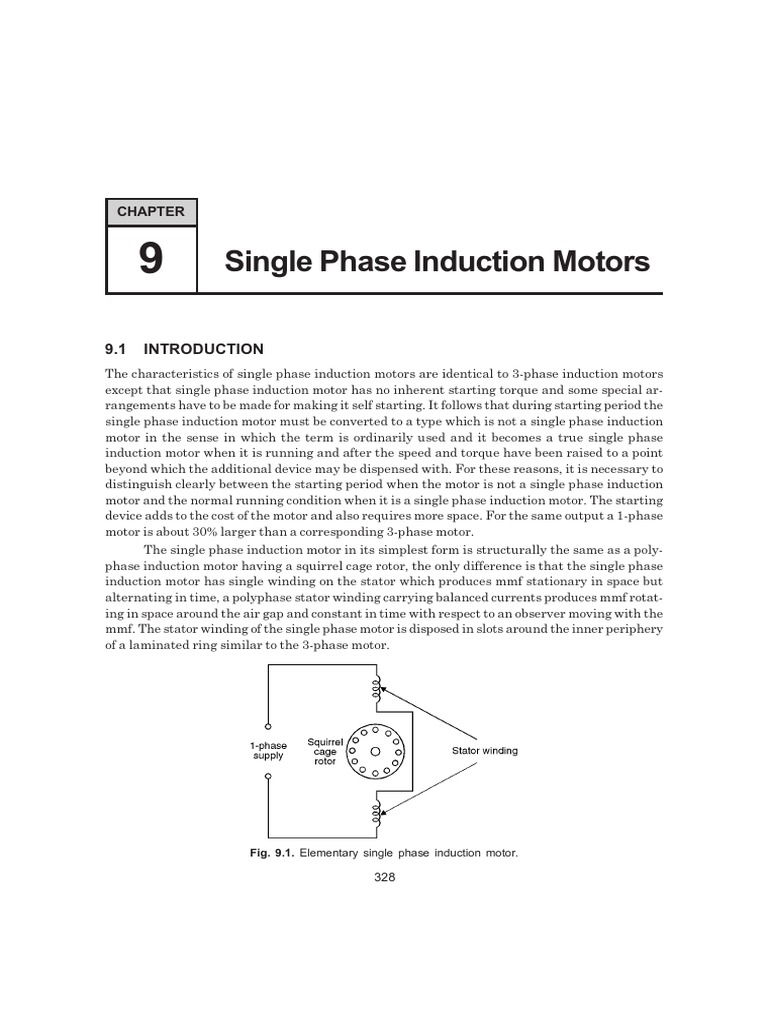 Single Phase Induction Motor | PDF
