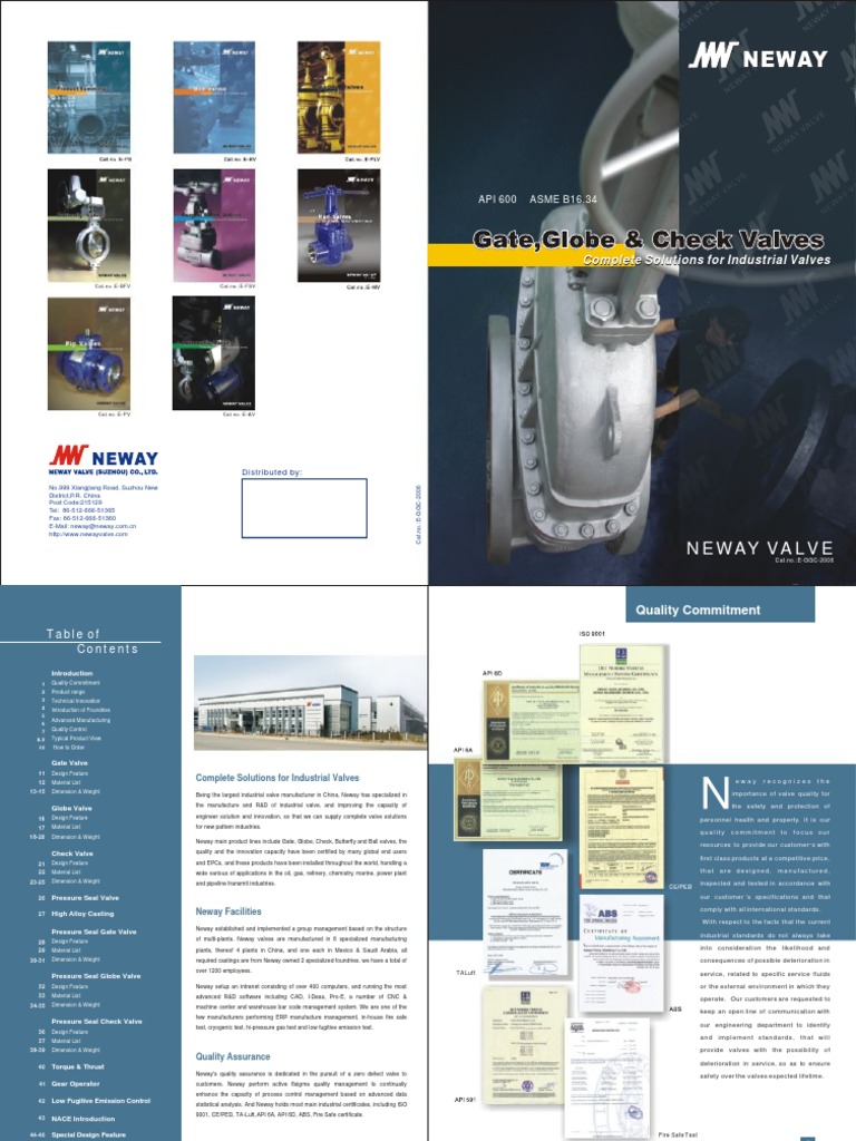 Neway Valve Specs | PDF | Heat Treating | Valve