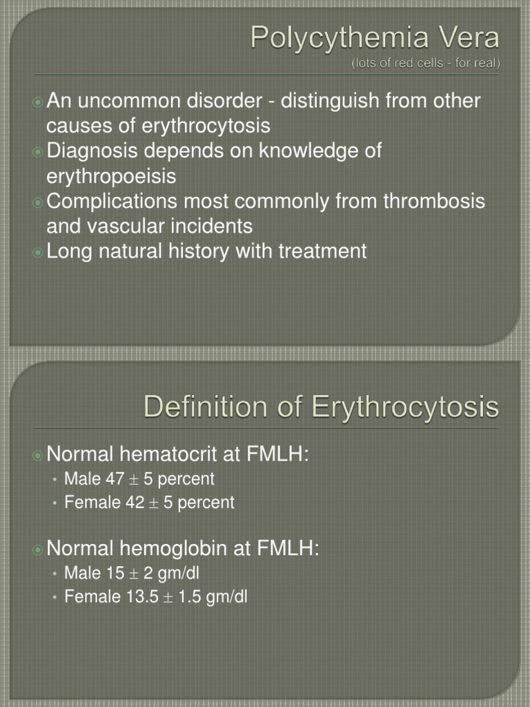Polycythemia Vera | PDF | Blood | Anatomy