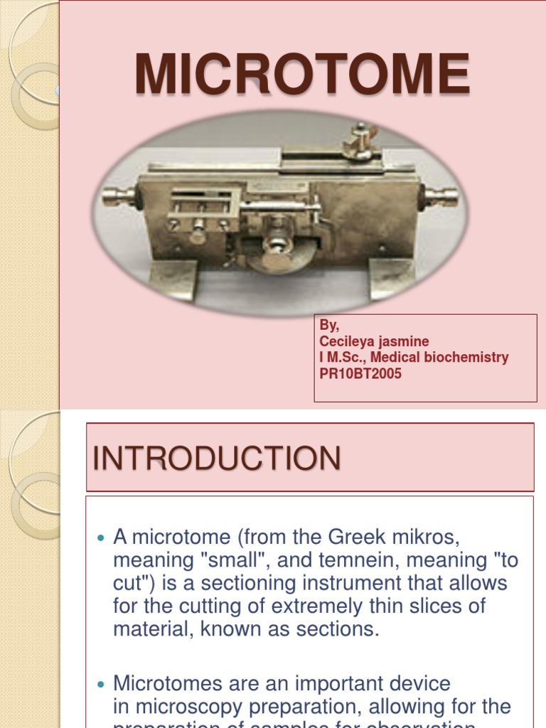 MICROTOME | PDF | Scientific Techniques | Optics