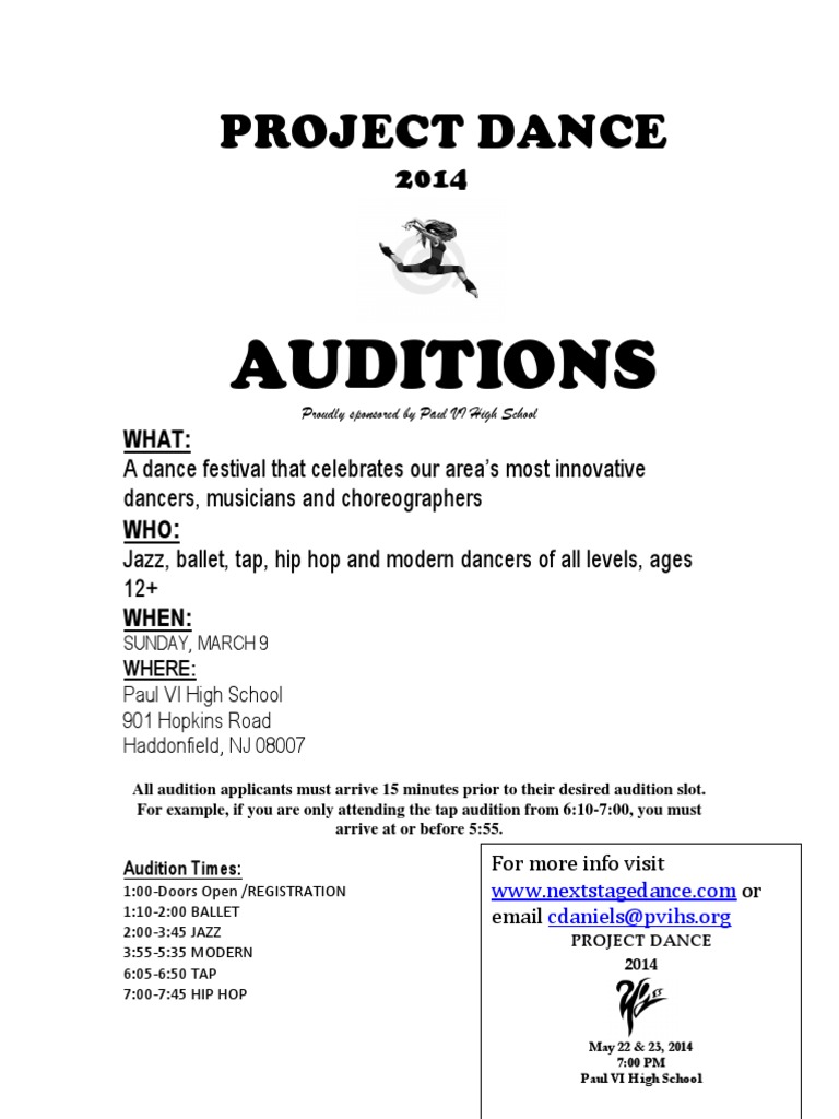 Project Dance Audition | PDF
