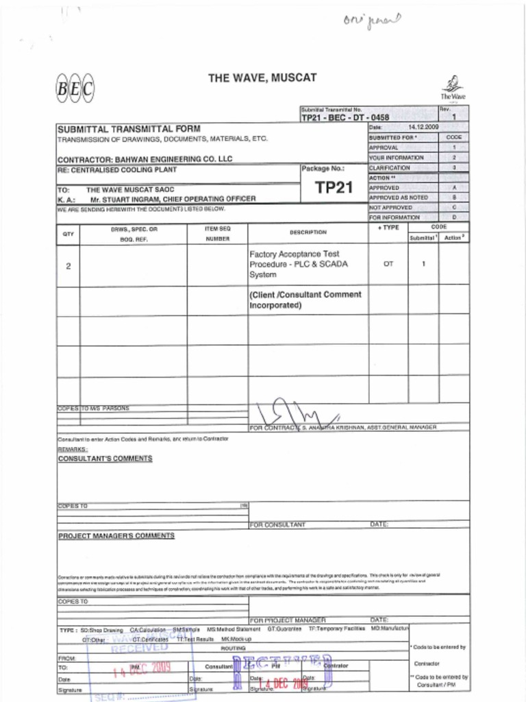 Tp21 - Bec - DT - 0458 Fat Procedure PLC - Scada System Rev - 1 | PDF | Scada | Business