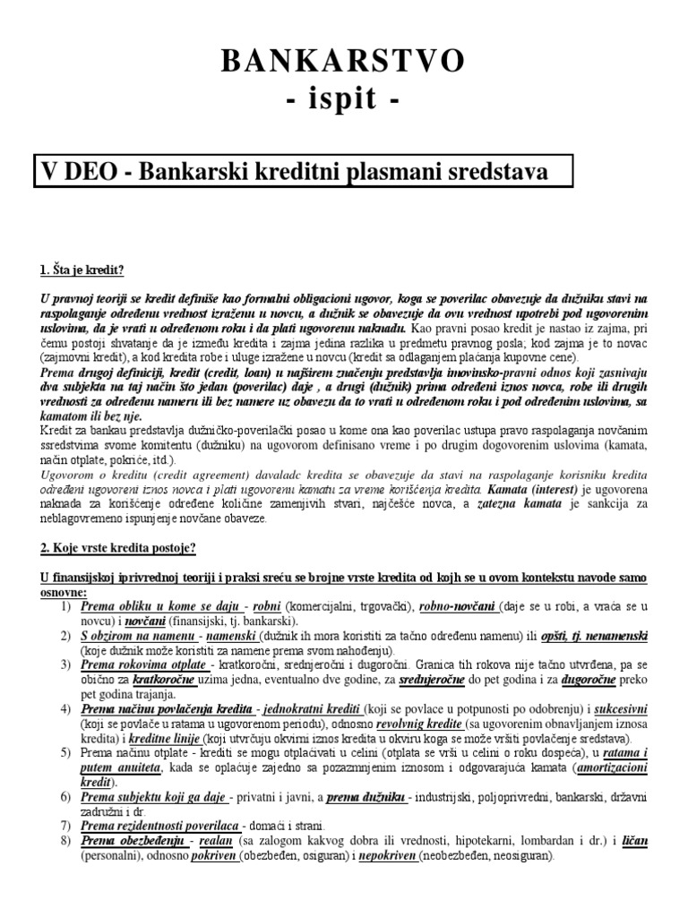 BANKARSTVO | PDF
