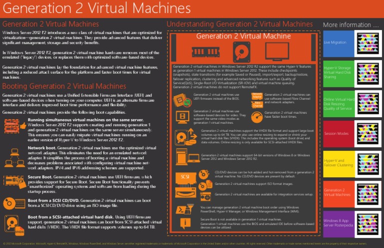 Generation 2 Virtual Machines GA | PDF | Hyper V | Booting