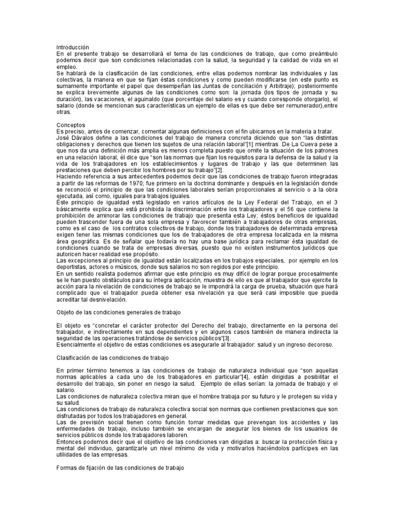 Condiciones Laborales y Salud 2025 | PDF | Salario | Tiempo de trabajo