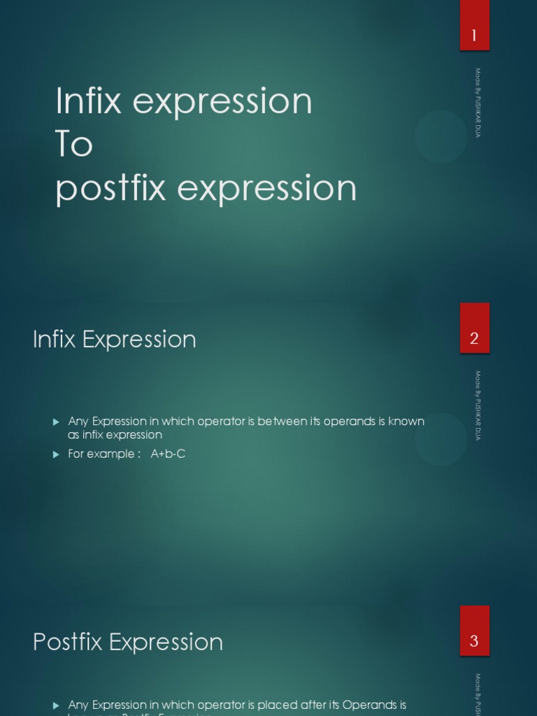 Infix To Postfix And Prefix String Computer Science Applied