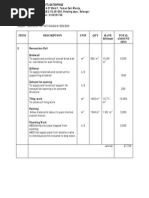 Contoh BOQ For Renovation & ID Work | PDF | Technology & Engineering