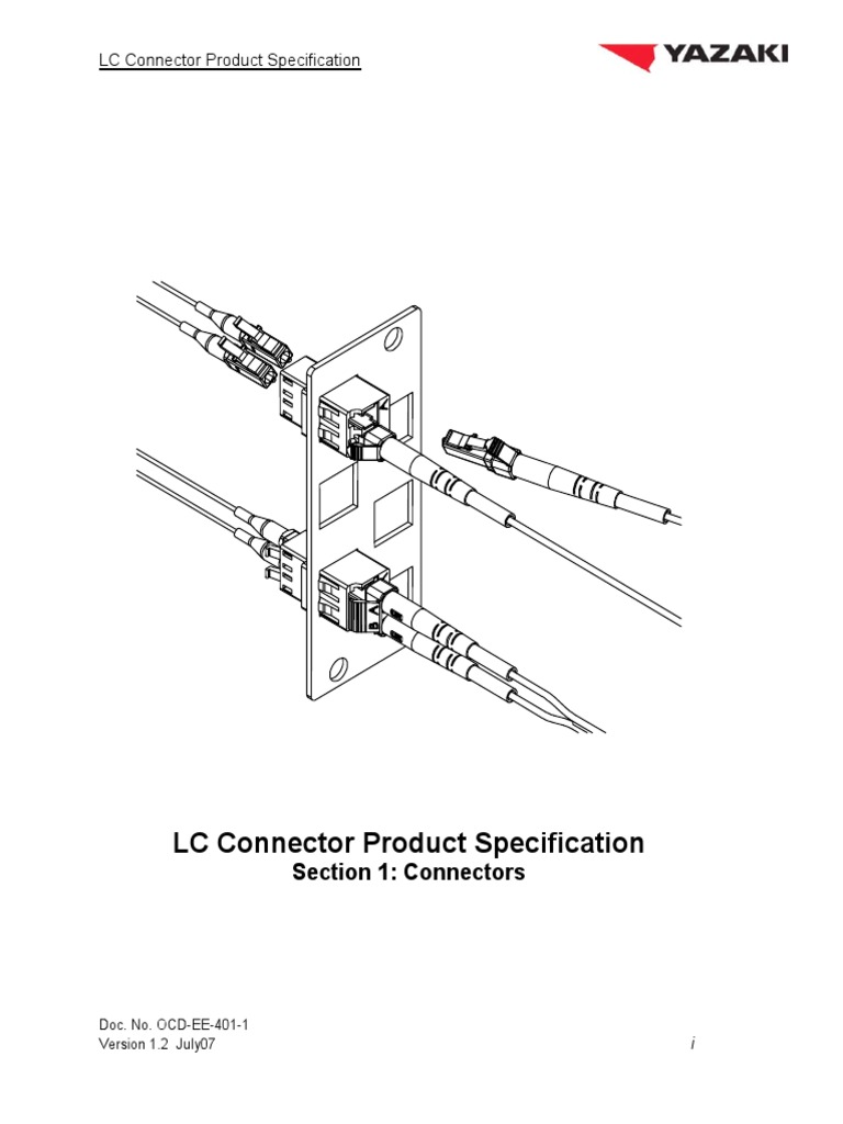 LC Connectors | PDF | Optical Fiber | Electrical Connector