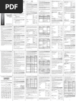 Casio Cheat Sheet | PDF | Equations | Function (Mathematics)
