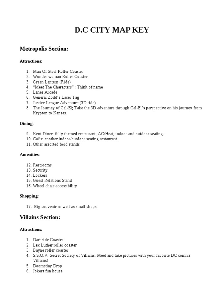 DC City Map Key | PDF