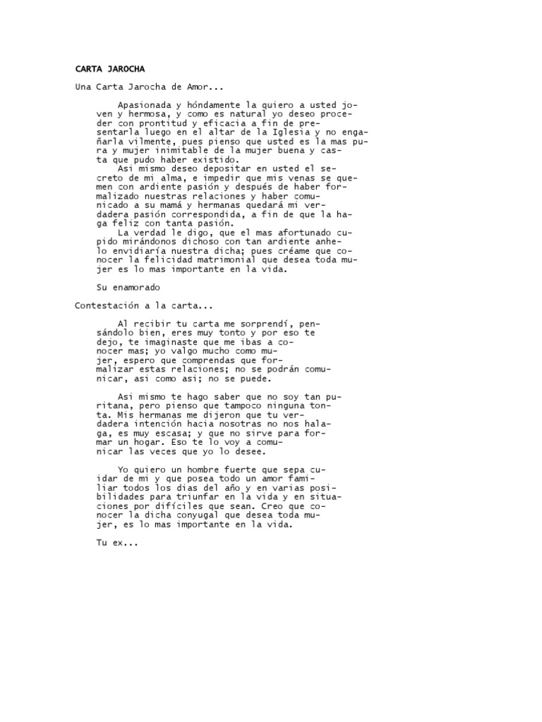 Carta Jarocha | PDF