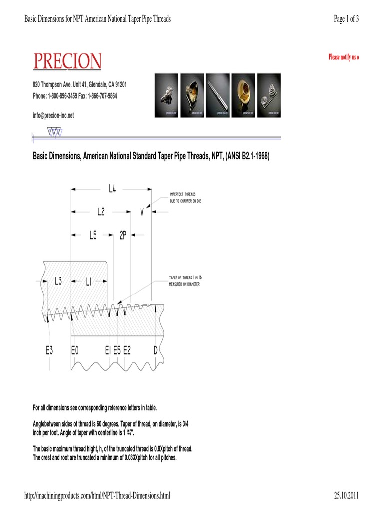 NPT 2 | PDF | Metalworking | Mechanical Engineering