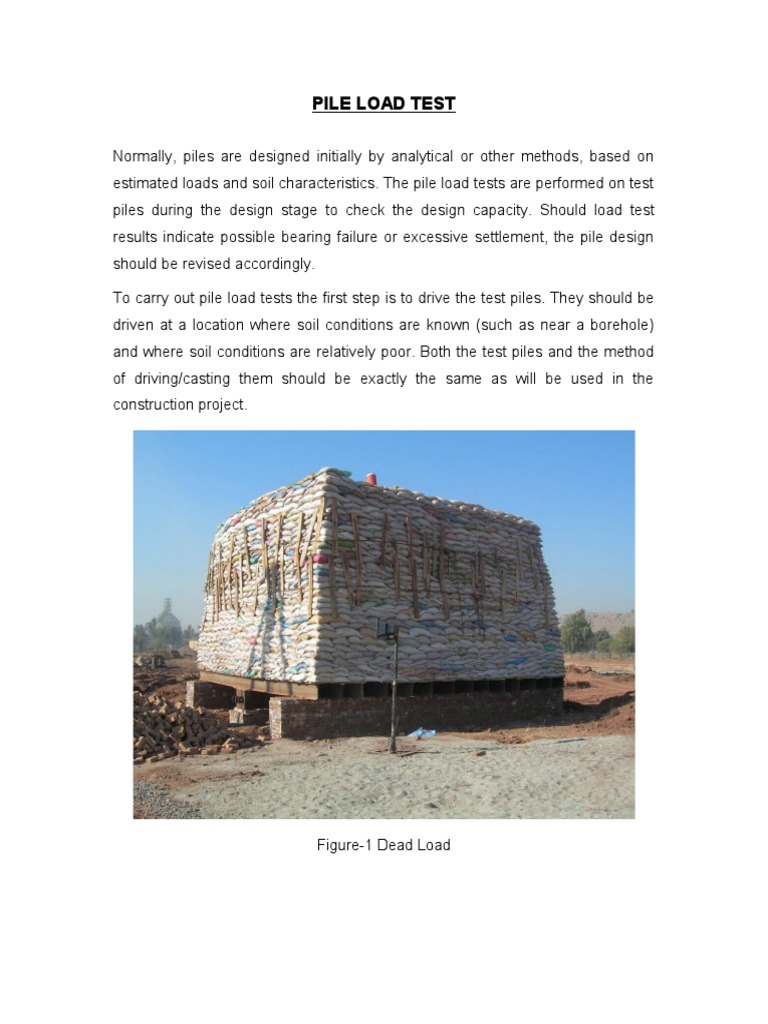 Pile Load Test | PDF | Deep Foundation | Geotechnical Engineering