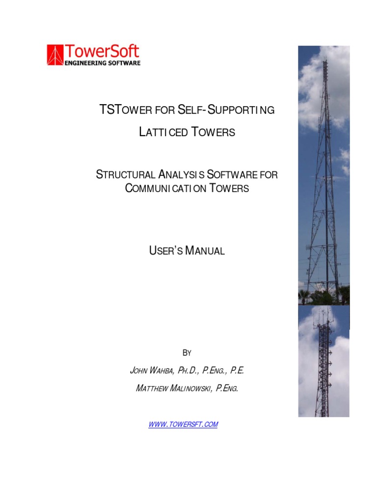 SS TowersManual | PDF | Microsoft Windows | Computer Program