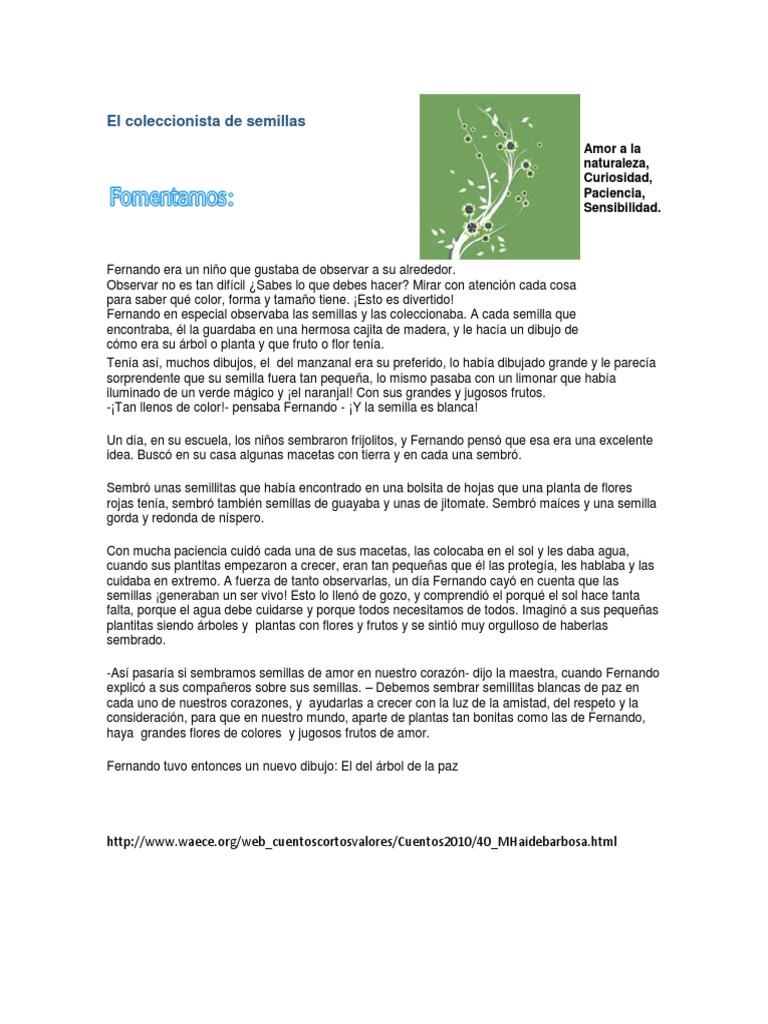 El Coleccionista de Semillas | PDF