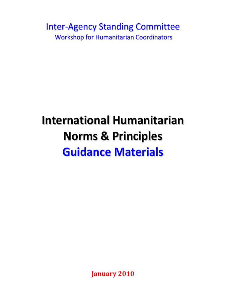 International Humanitarian Norms and Principles | PDF | Treaty ...