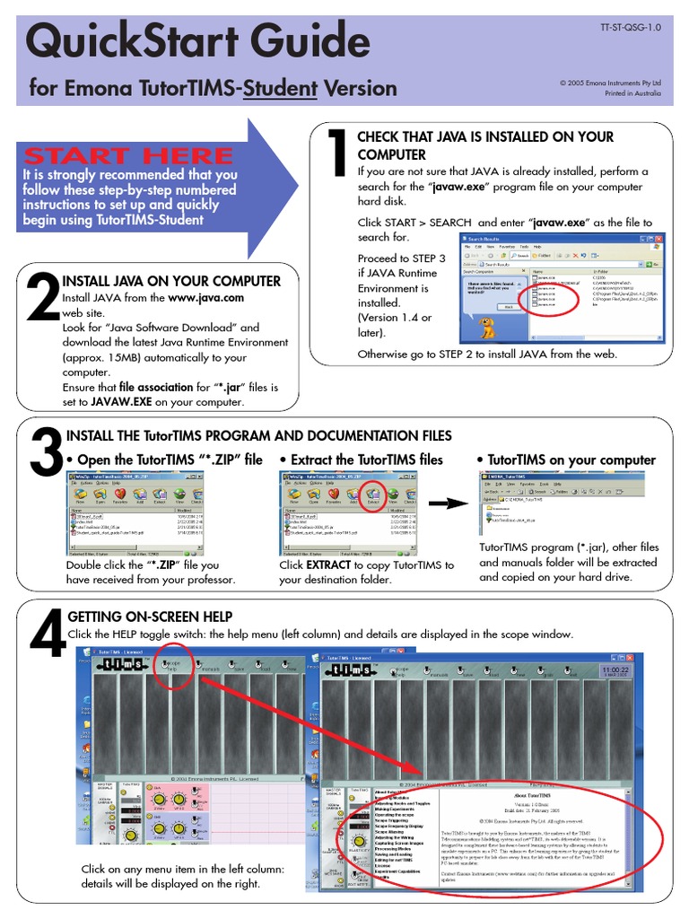 TT Stud QuickStart v1 | PDF | Java (Programming Language) | Java Virtual Machine