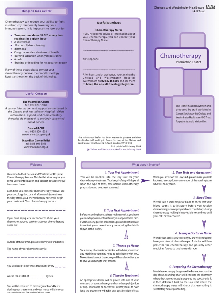 Chemotherapy Information | PDF | Chemotherapy | Pharmaceutical Drug