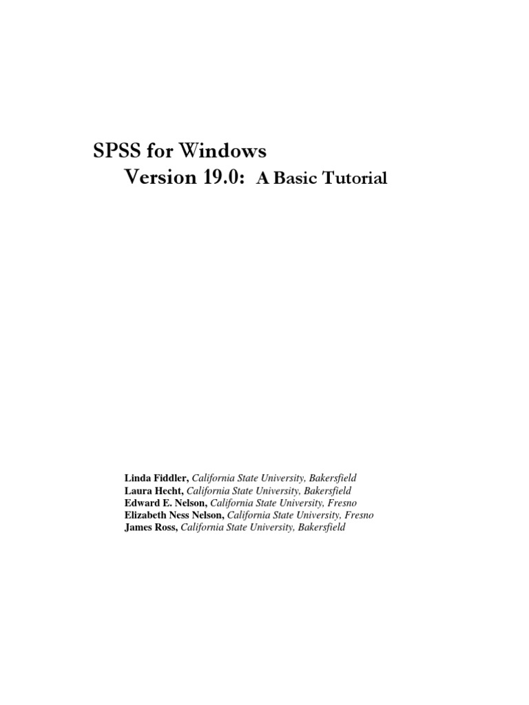 Spss 19 | PDF | Spss | Icon (Computing)