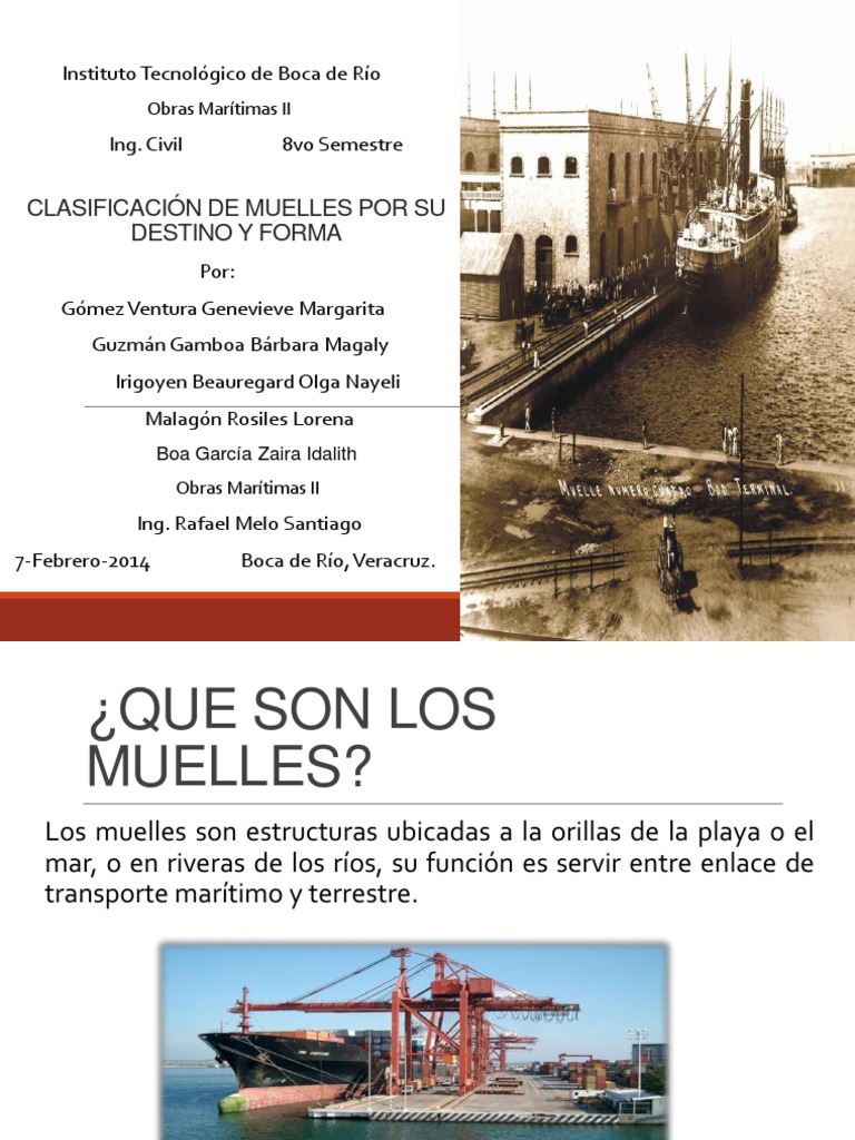 Clasificación de Muelles Marítimos | PDF