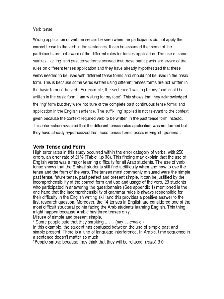 Verb Tense and Form: ..Smoke | PDF | Grammatical Number | Grammatical Tense