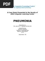 Case Study Pneumonia | PDF | Lung | Pneumonia
