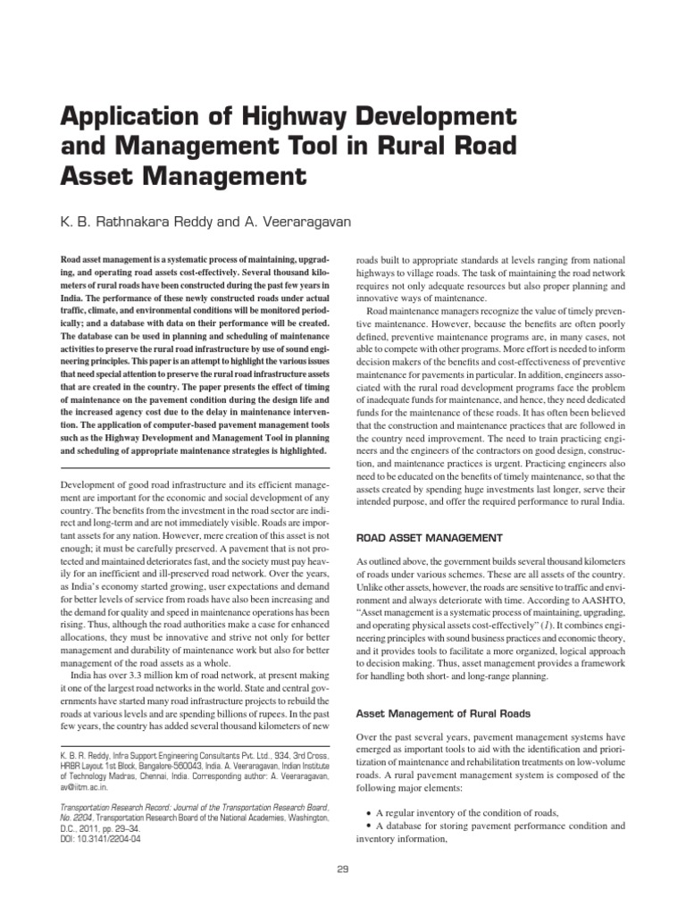 Asset Management | PDF | Asset Management | Road