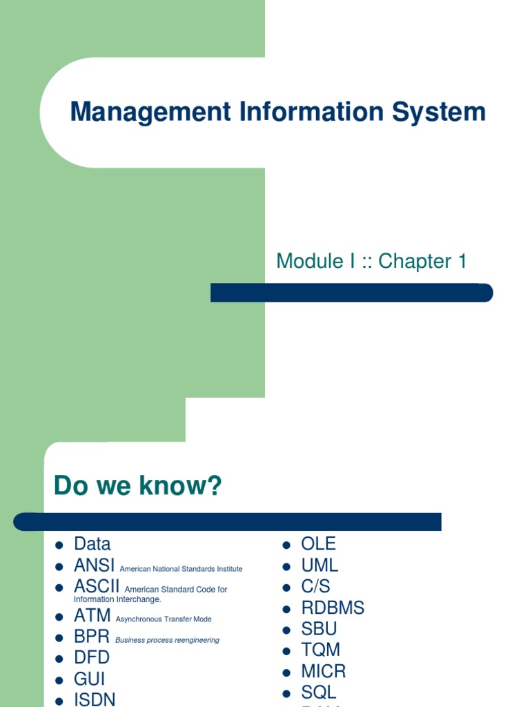 Introduction to Management Information Systems: An Overview of Key ...