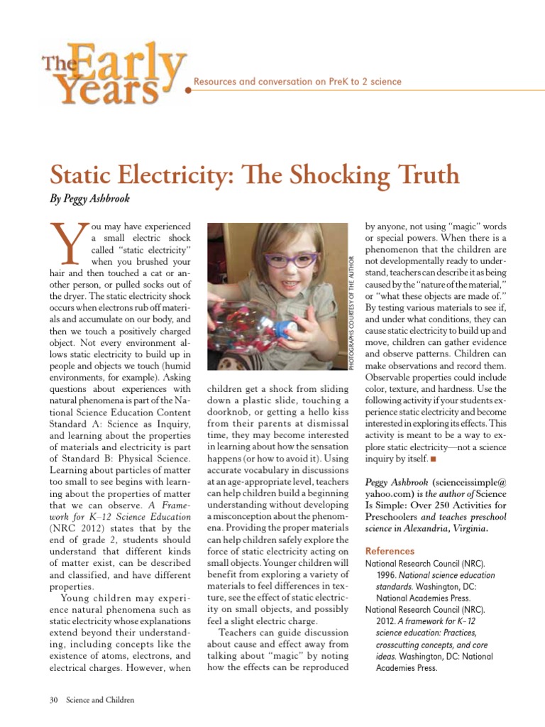 Static Electricity The Shocking Truth | PDF | Science Education ...