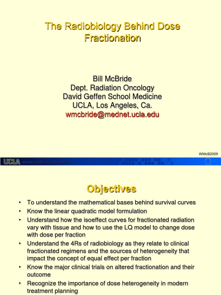 Radiobiology Behind Dose Fractionation | PDF | Radiation Therapy ... Radiobiology Behind Dose Fractionation | PDF | Radiation Therapy ...