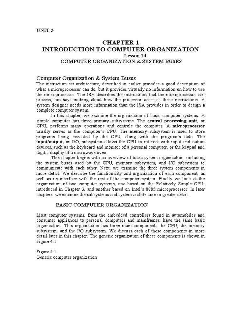 Computer Architecture & System Buses | PDF | Central Processing Unit | Input/Output