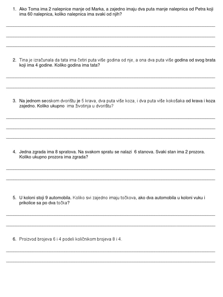 Matematika za 2. razred osnovne skole.