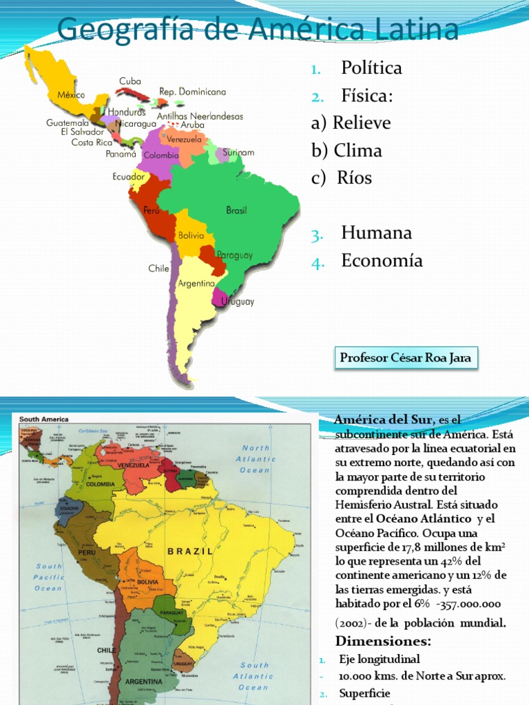 Geografía y Climas de América Latina | PDF | Américas | América del Sur