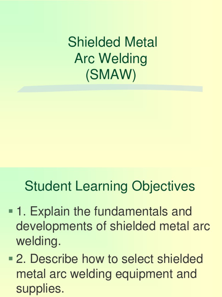 Amta5 6 Applying Shielded Metal Arc Welding Smaw Techniques | PDF ...
