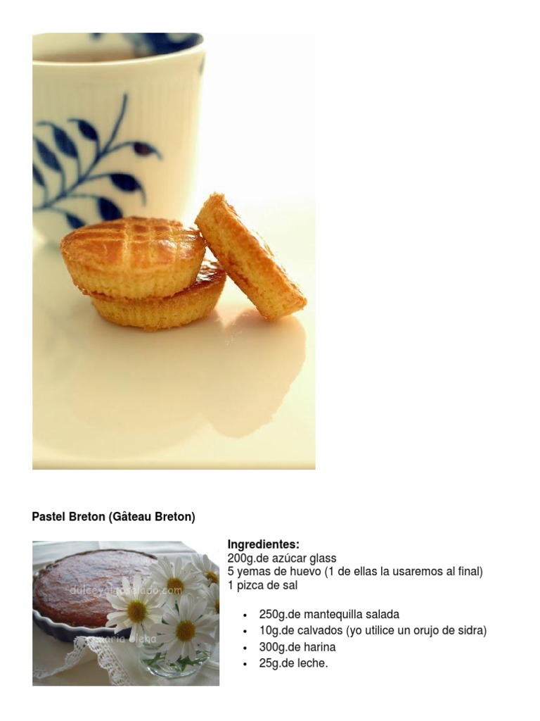 Gâteau Breton Recipe: Brittany Butter Cake | PDF | Cakes | Baking