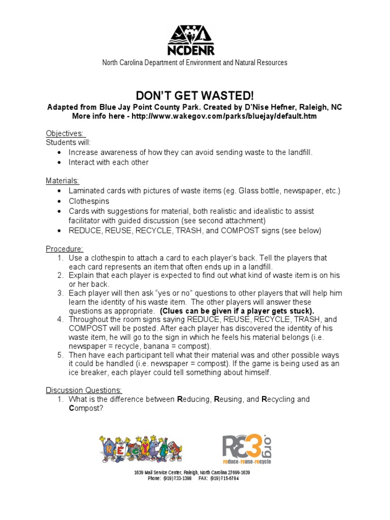 Don't Get Wasted | Waste Management | Waste