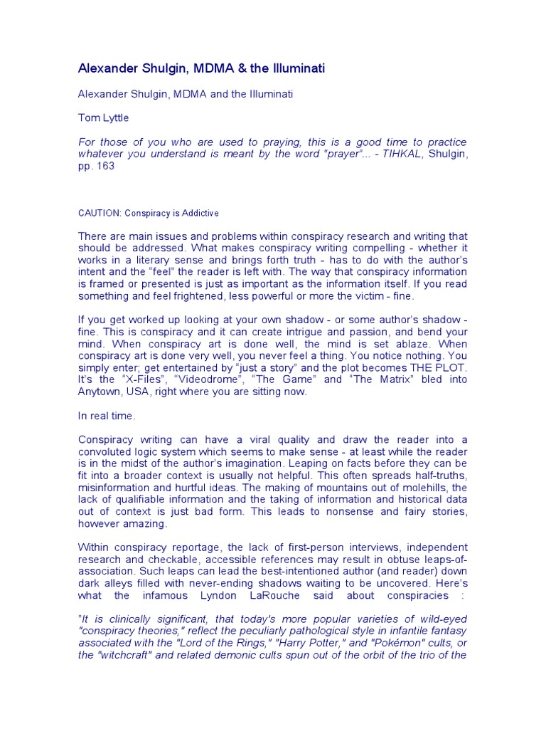 Alexander Shulgin | PDF | Nature