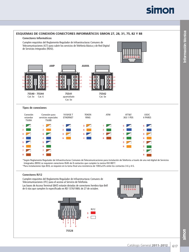 Conexionado Colores Conector Rj45 | PDF