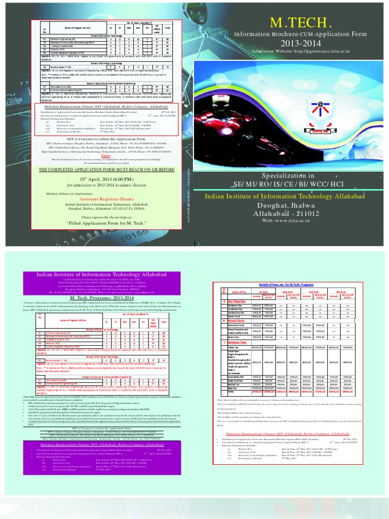 M Tech Brochure 2013 | PDF | Human–Computer Interaction | Wireless ...