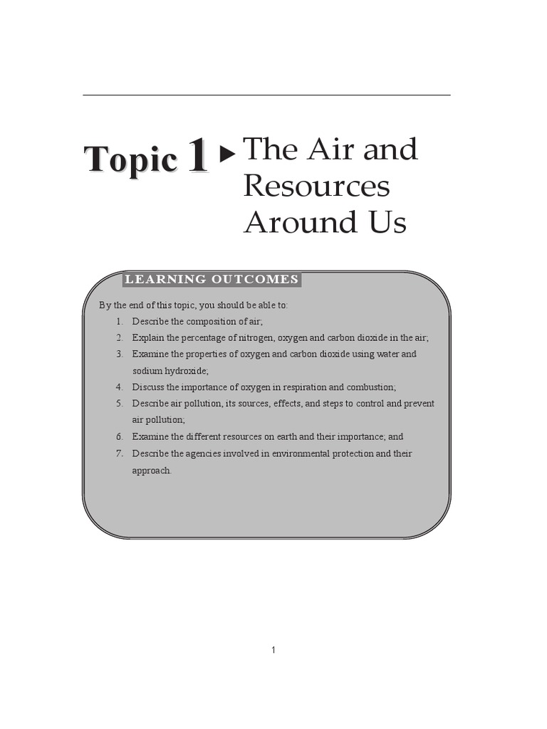 Air Composition and Pollution Overview | PDF | Respiratory System ...
