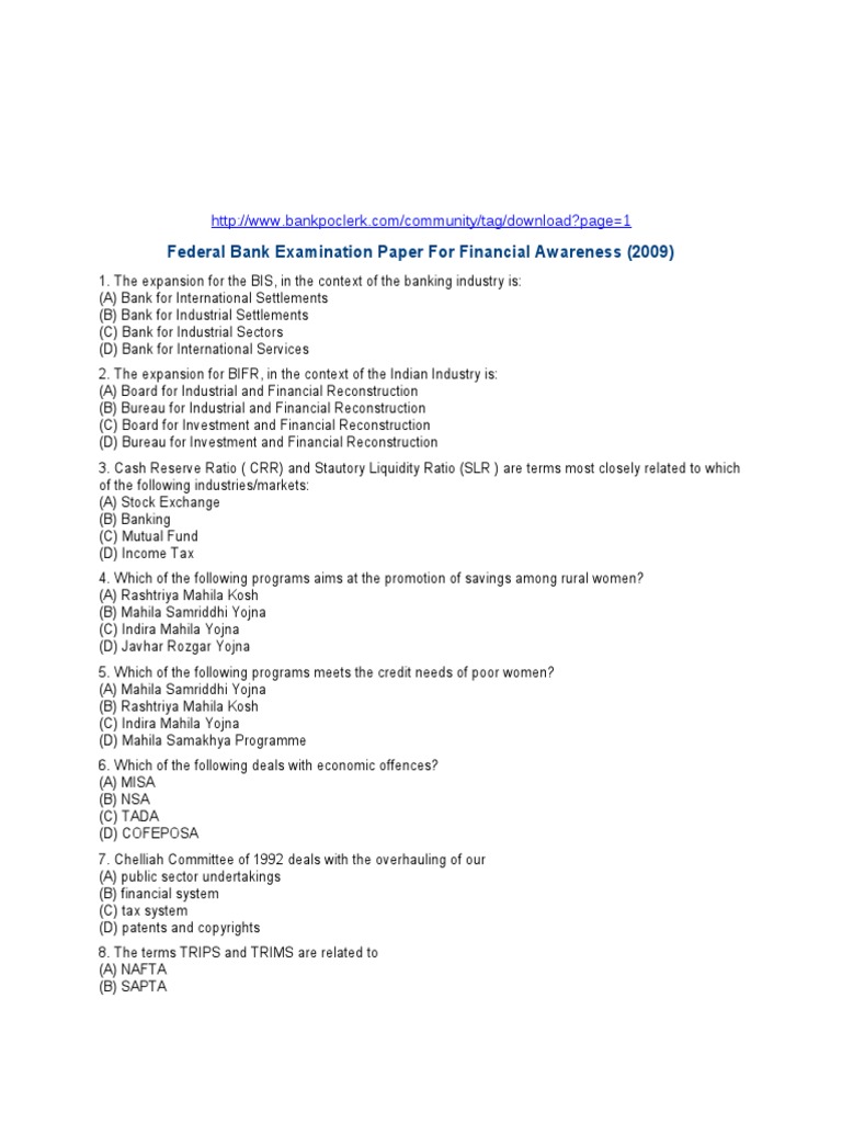 Financial Awareness | PDF | Money | Financial Services