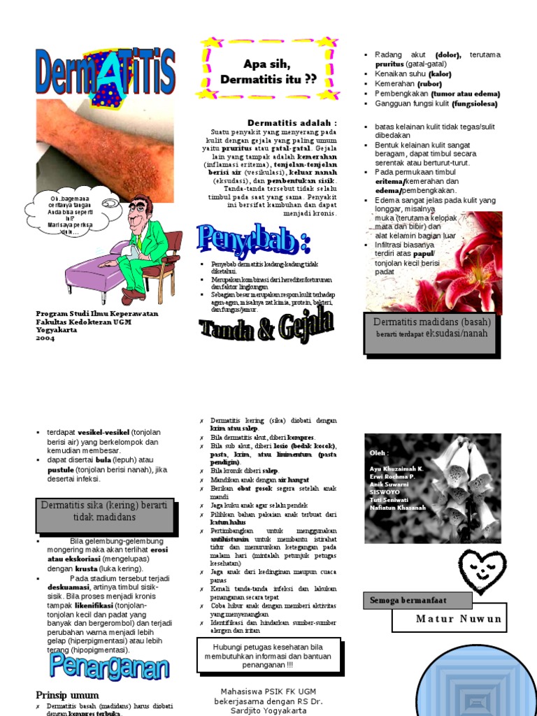 Leaflet Dermatitis | PDF | Kajian Bahasa Asing | Kesehatan Holistik