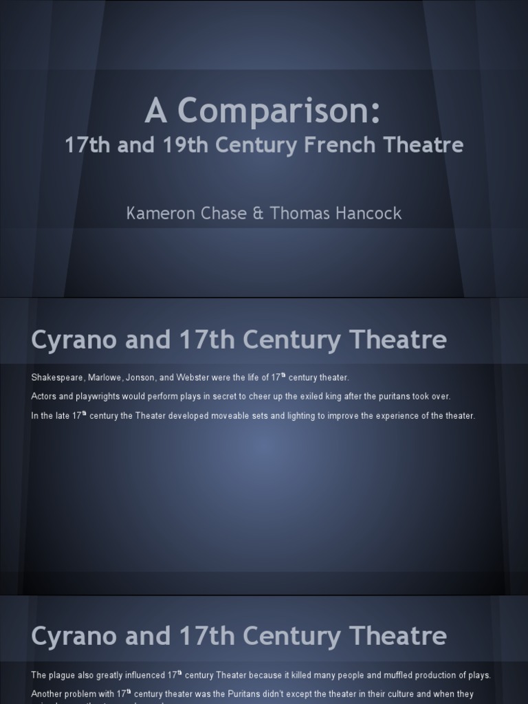 17th Vs 19th Century French Theatre Comparison | PDF | Romanticism ...